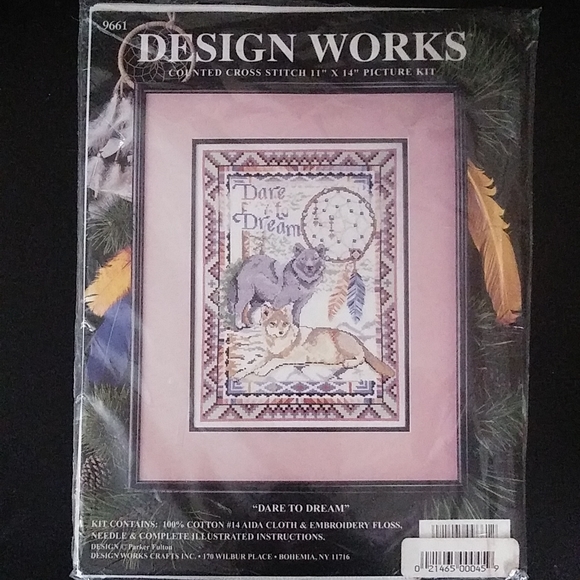 Design Works | Office | Vintage Design Works Cross Stitch Dare To Dream ...